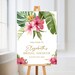 Tropical Floral Welcome Sign, 18x24, Welcome Poster, Bridal Shower ...