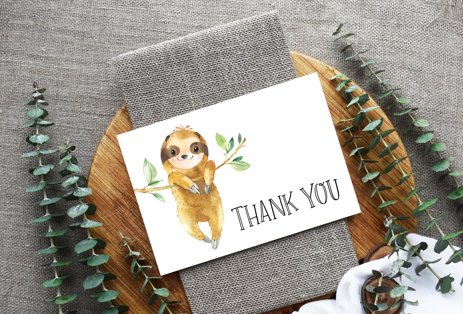 Sloth Thank You Card Printable Sloth Baby Shower Thank You - Etsy Sloth Thank You Card Printable Sloth Baby Shower Thank You - Etsy