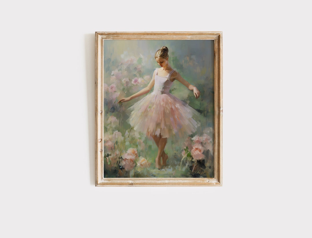 Ballerina Painting, Ballet Printable Art, Dance Studio Art, Girly Room ...