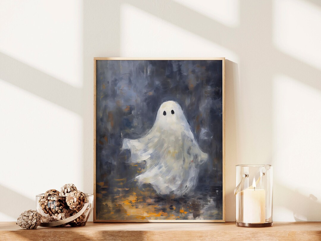 Impressionist Ghost Painting Printable Art Print 16x20 - Etsy