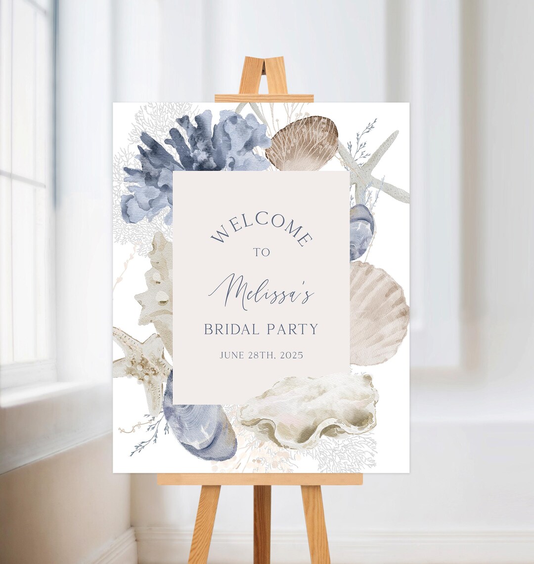 Coastal Welcome Sign Template, 24x30, Beach Welcome Poster, Summer ...