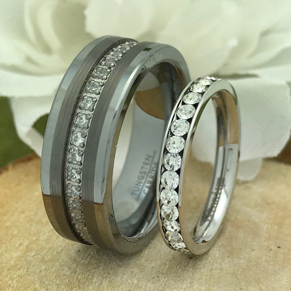 Wedding Ring Sets His and Hers - Etsy