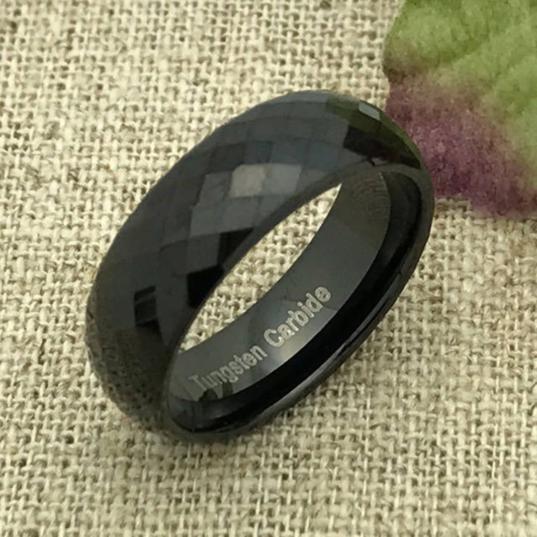 6mm Personalized Tungsten Ring Custom Engraved Ring Promise - Etsy