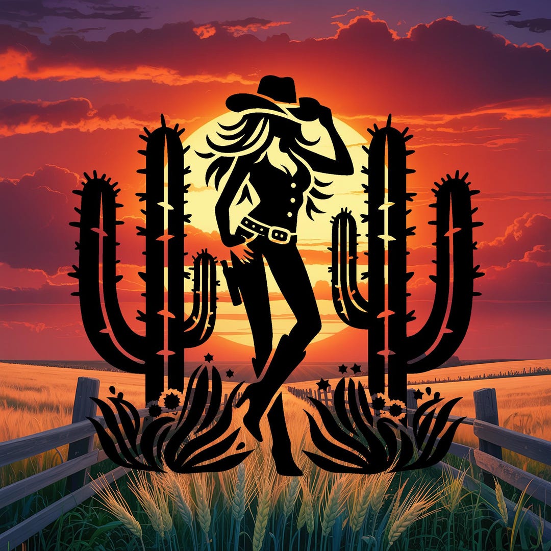 Cowgirl Rodeo Decal: Western Style Vinyl Decal - Etsy