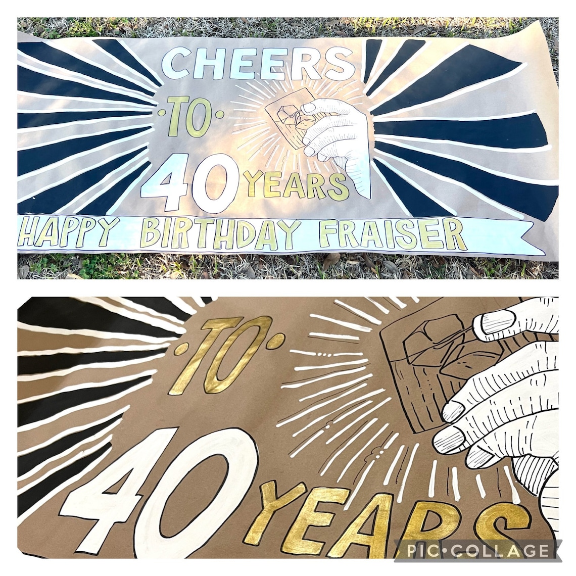 Custom Butcher Paper Party Banner - Etsy