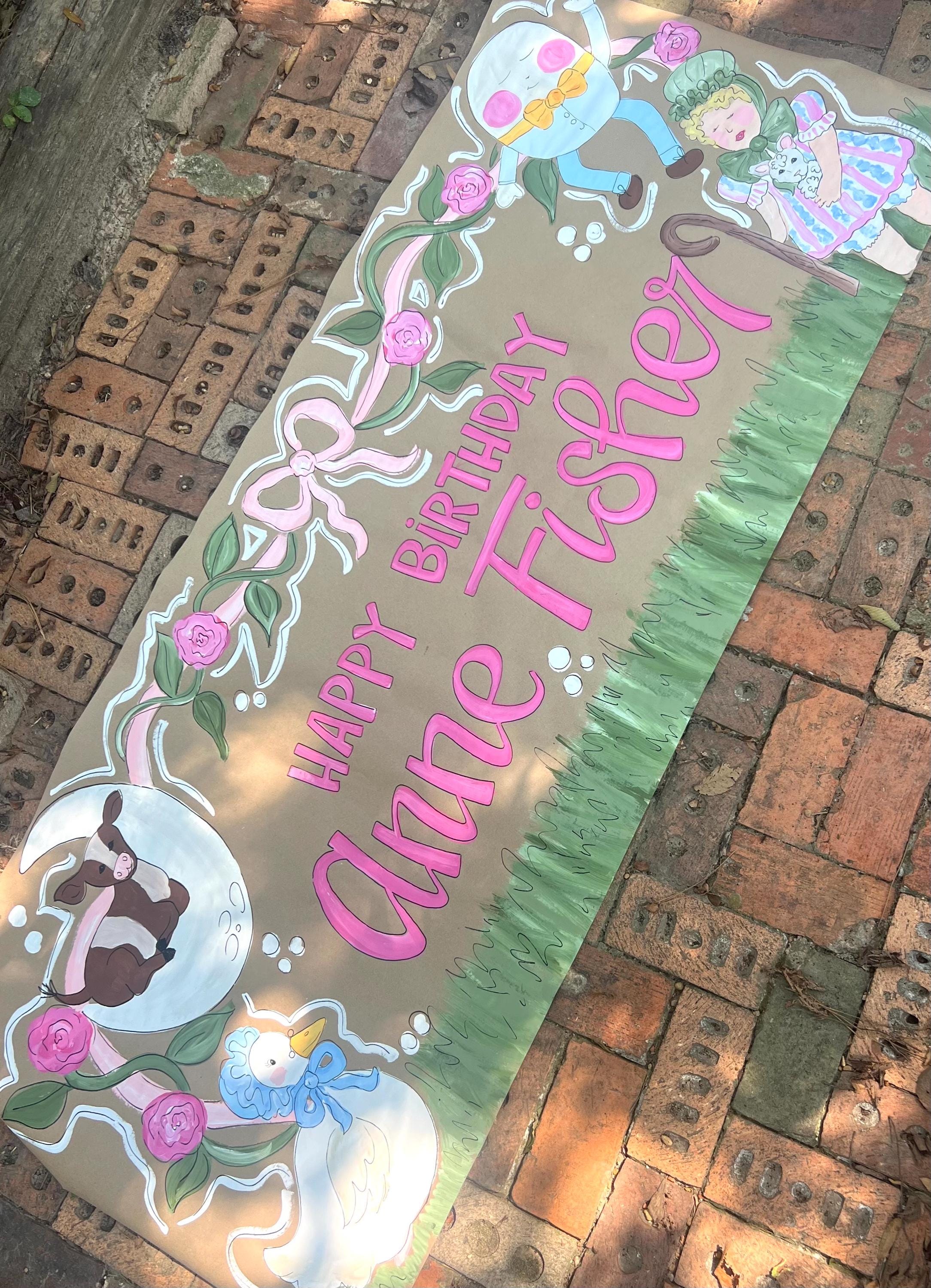 Custom Butcher Paper Party Banner - Etsy