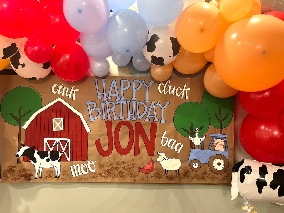 Custom Butcher Paper Party Banner - Etsy