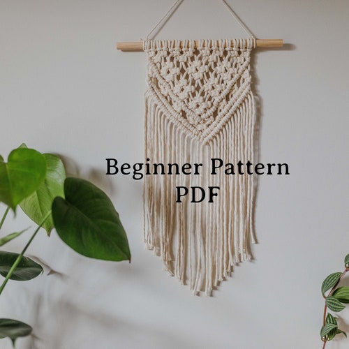 Macrame Wall Hanging Pattern Macrame Owl Tutorial Macrame | Etsy