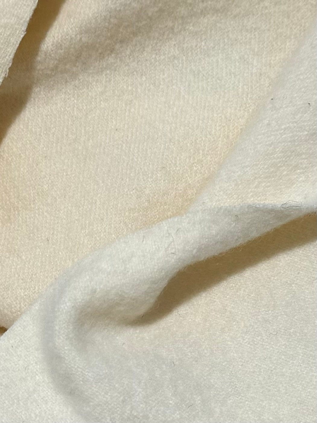 Ivory Wool Fabric, White Felted Wool, Rug Hooking, White Wool Fabric ...