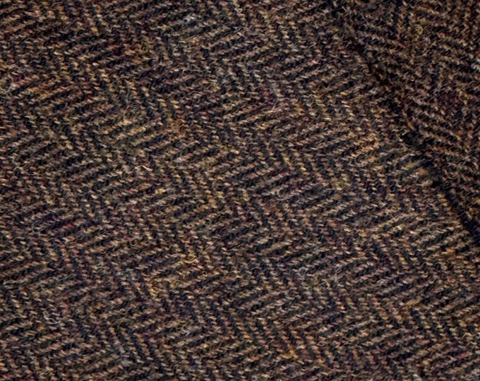 Brown Herringbone Wool - Upcycled Brown Tweed Wool - Upcycled Wool- Rug ...