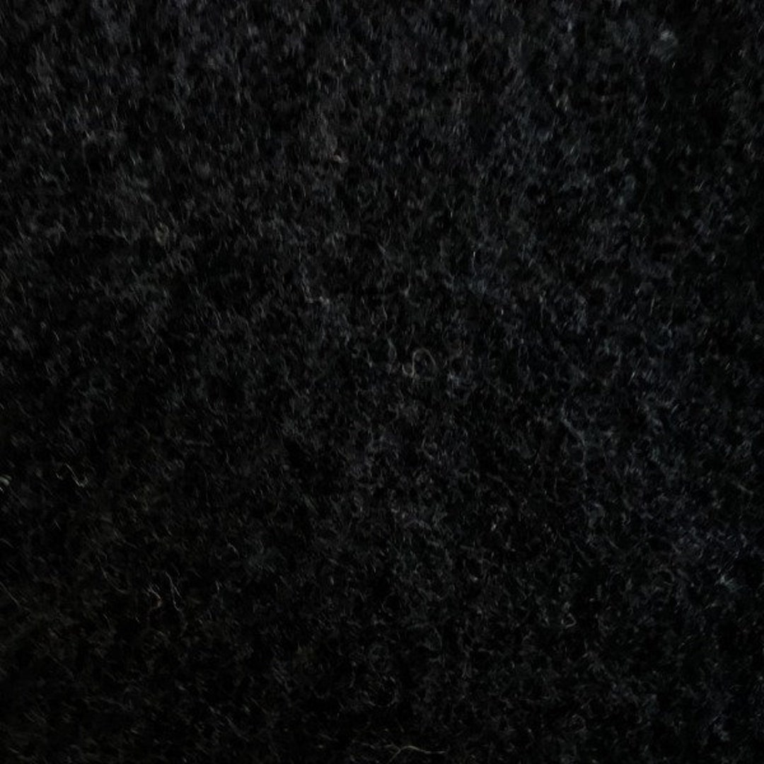 Black Boiled Wool, 14 in X 6 In, Black Wool Fabric, Wool Appliqué ...