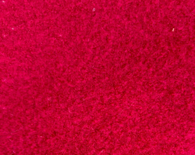 Red Boiled Wool, Red Felted Wool, Red Wool Fabric, Wool Applique ...