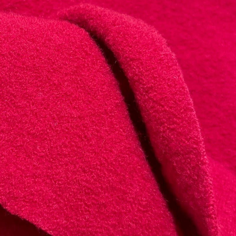 Red Boiled Wool - Etsy