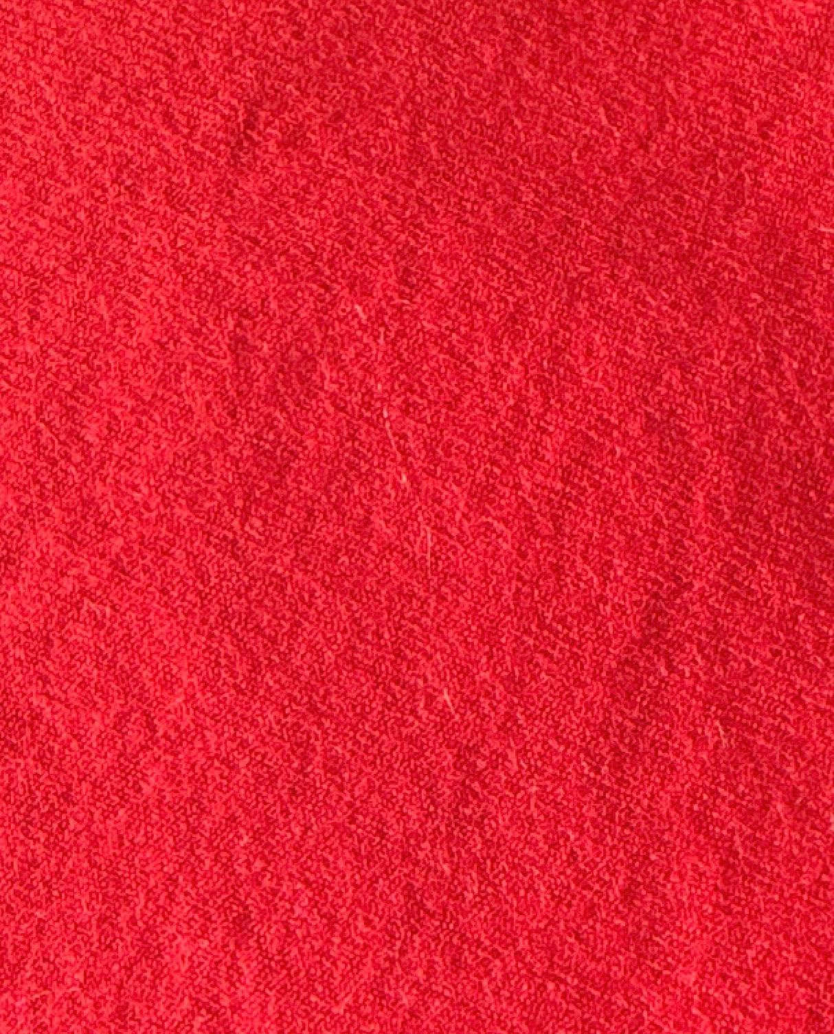 Red Worsted Wool Fabric, Upcycled Pure Wool Scrap - Etsy