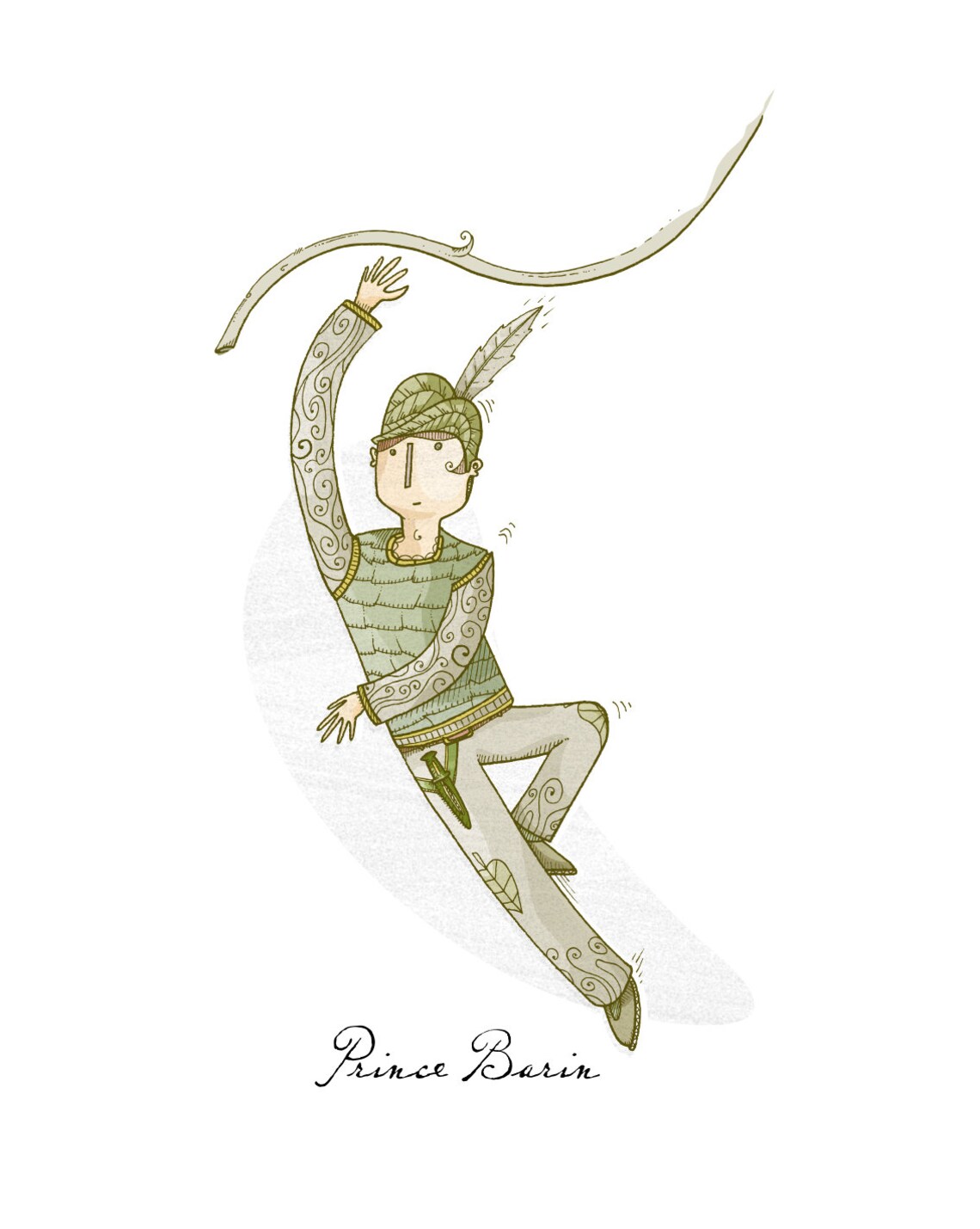 Portrait of Prince Barin Illustration Inspired by the Film Flash Gordon ...