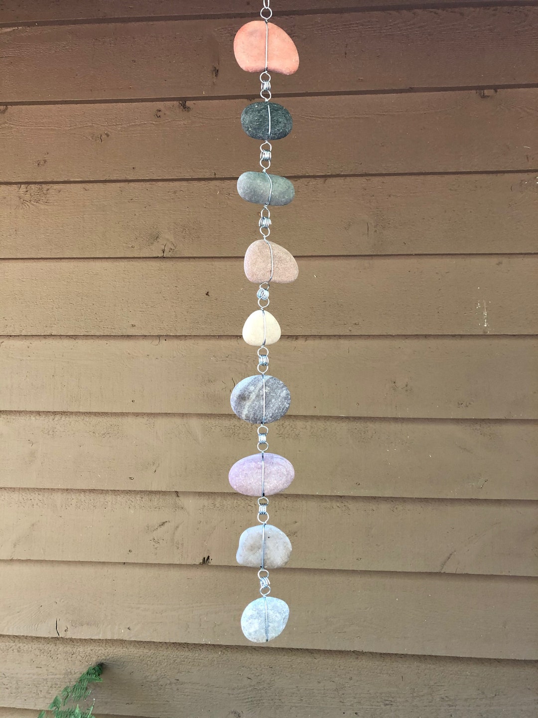 Raining Rocks - Hanging Stone Garden Sculpture/garland - Etsy