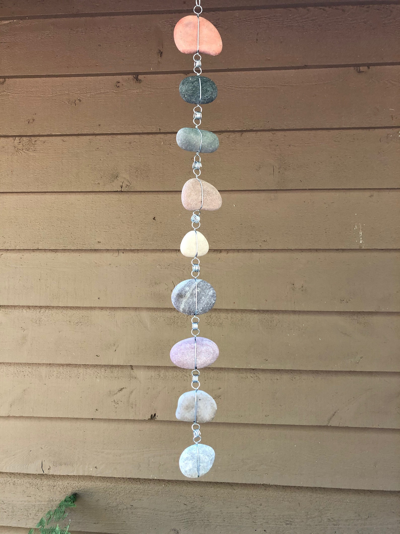 Raining Rocks - Hanging Stone Garden Sculpture/garland - Etsy