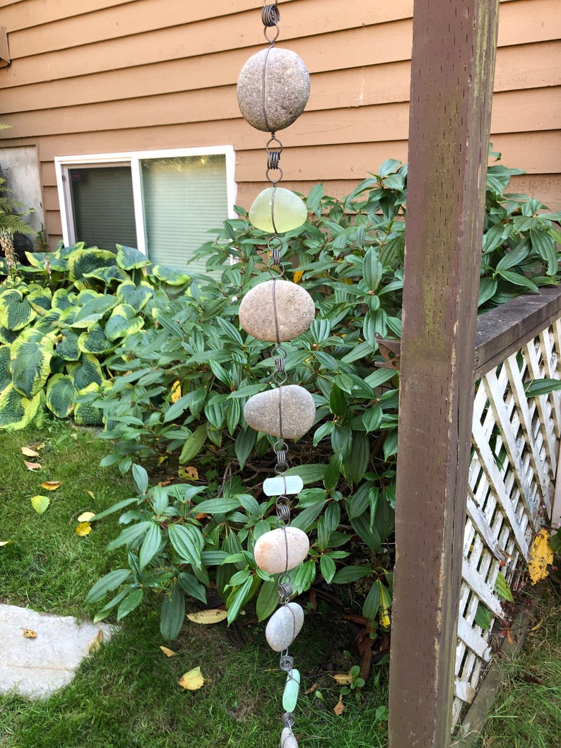 Raining Rocks Hanging Stone Garden Sculpture - Etsy