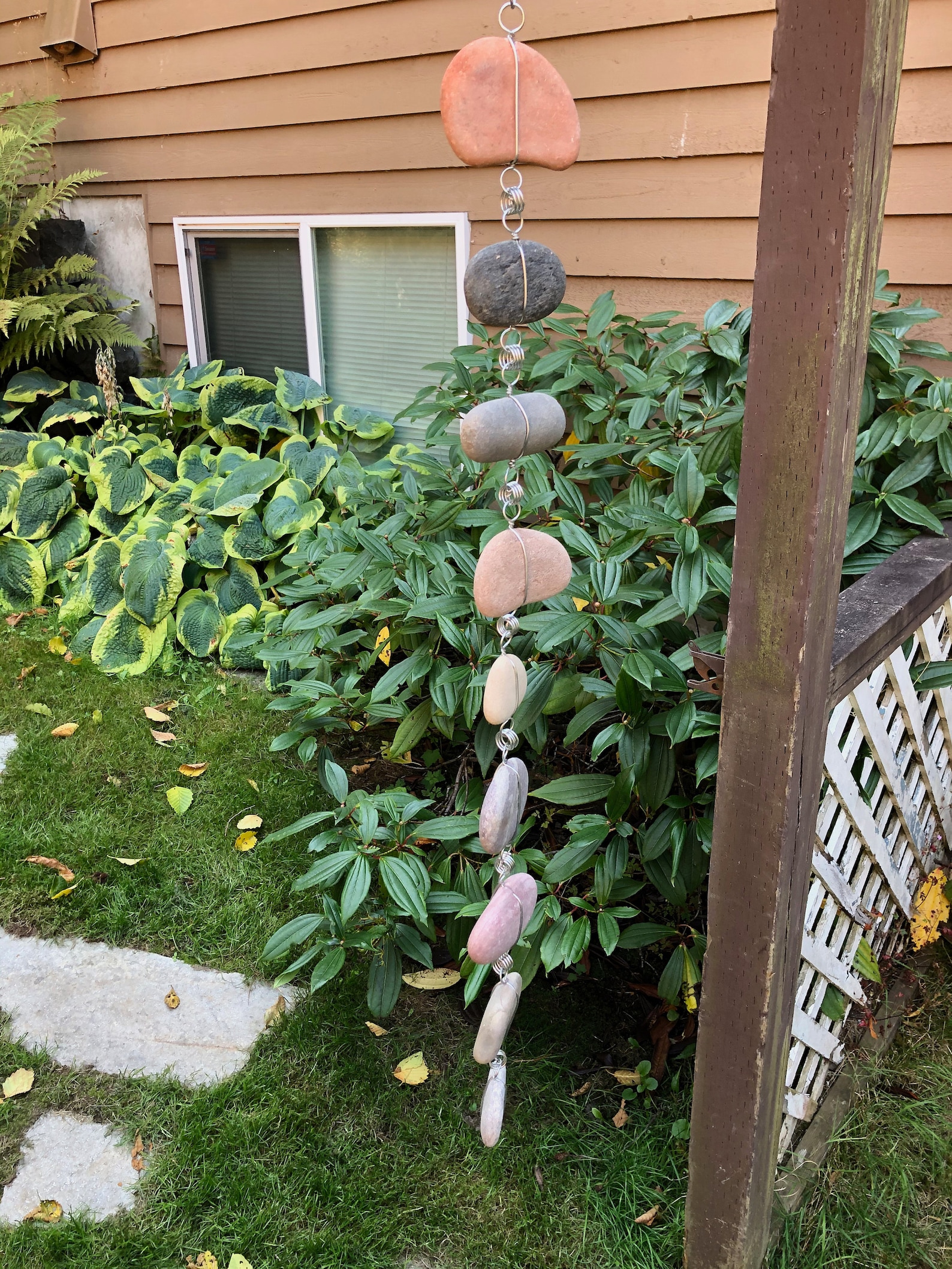 Raining Rocks Hanging Stone Garden Sculpture/garland - Etsy