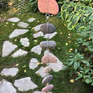 Raining Rocks - Hanging Stone Garden Sculpture/garland - Etsy
