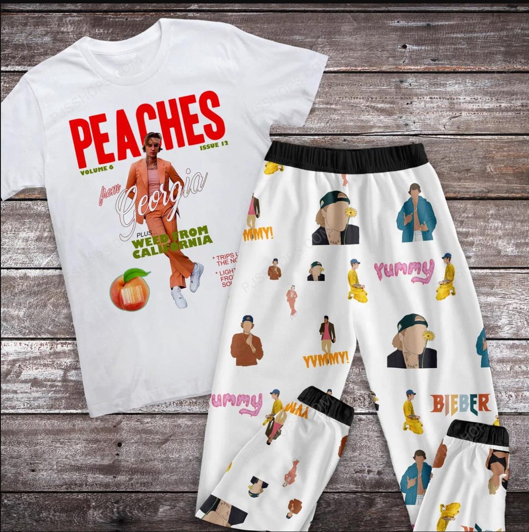 Justin Bieber Pajamas Set, Justin Bieber Personalized Family Pajamas ...