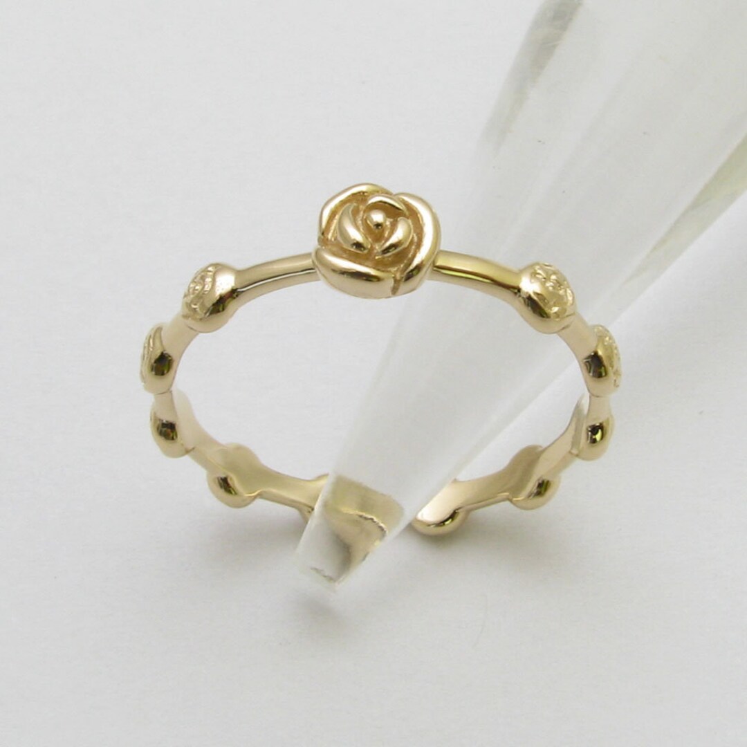 RR2059-S Rose Sterling Silver 925 Solid Rosary Ring - Etsy