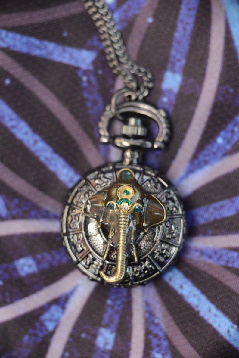 Elephant, Ganesh Locket Watch - Etsy