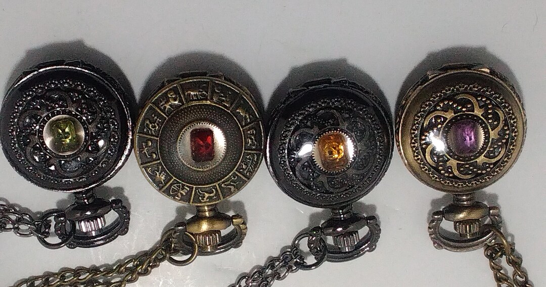 Rectangle Gear Pyramid Locket Watch - Etsy