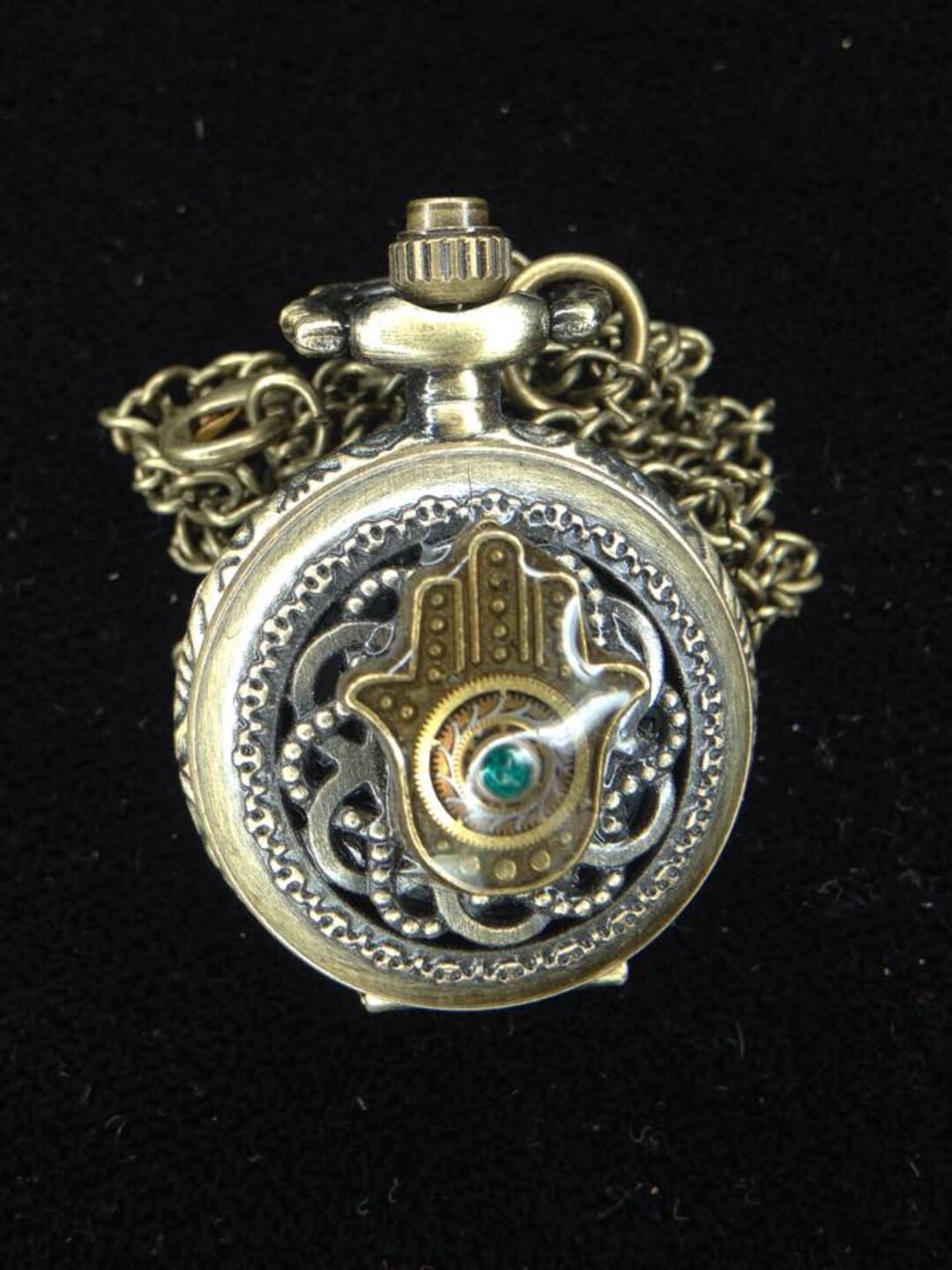 Hamsa Hand Locket Watch - Etsy
