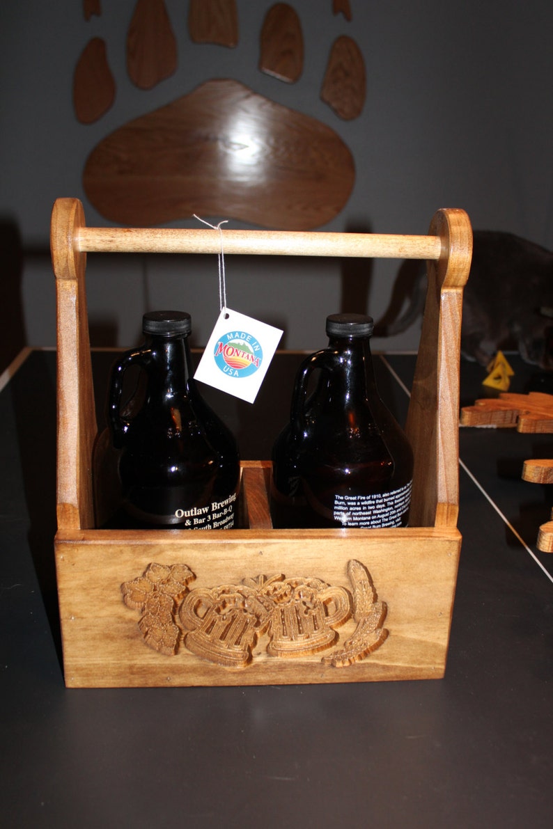 Personalized Growler Carrier - Etsy