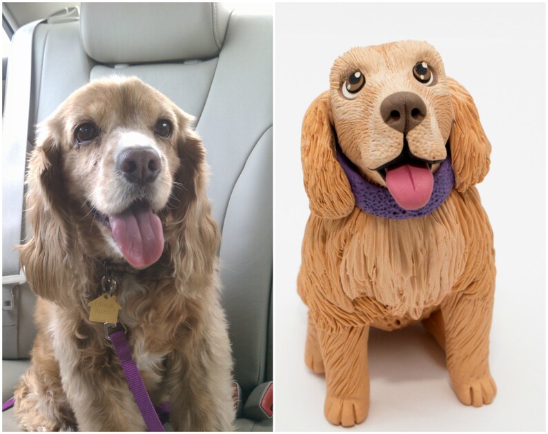 CLAYPET Custom Made Cake Topper - Figurine - Cocker Spaniel Dog - Etsy