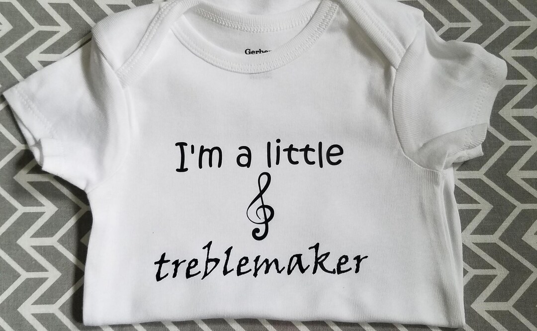 I'm a Little Treble Maker Treble Clef Music Teacher Baby Onesie - Etsy