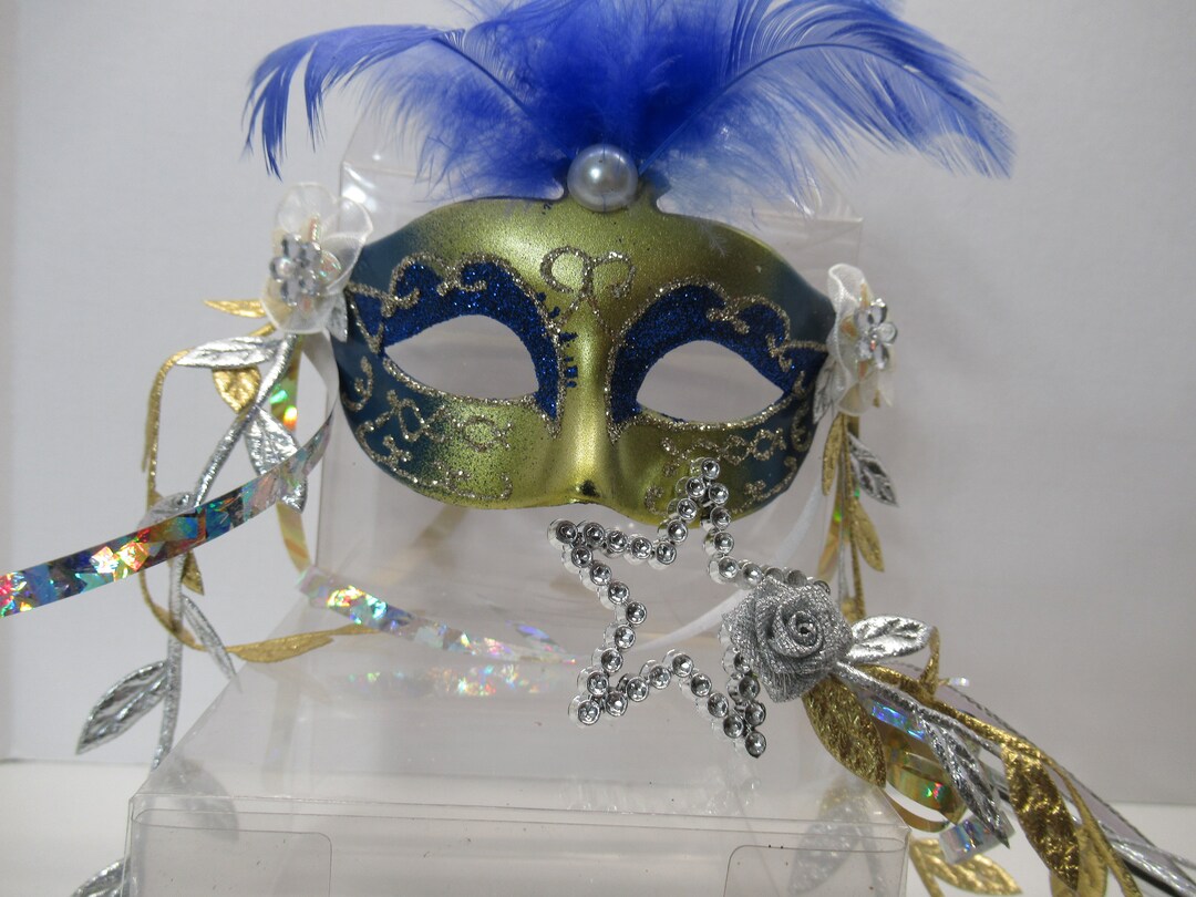 18" Doll Mardi Gras Mask & Wand Set: Miniature Costume Halloween - Etsy