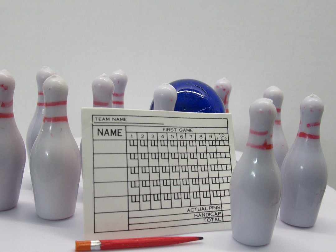 Mini Bowling Set or Mattel Bowling Bag Play Scale Action Figures ...