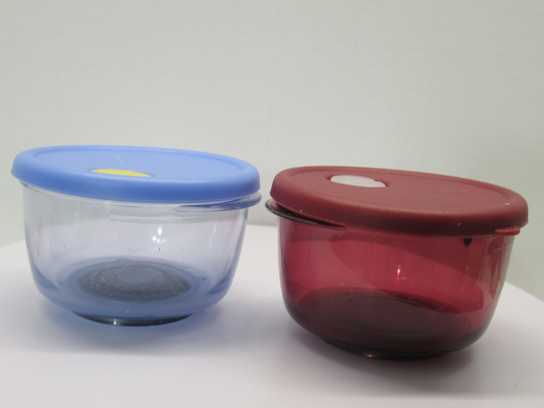 Tupperware Miniature 2"x1" Rock and Serve Bowl Blue or Red Play Scale ...