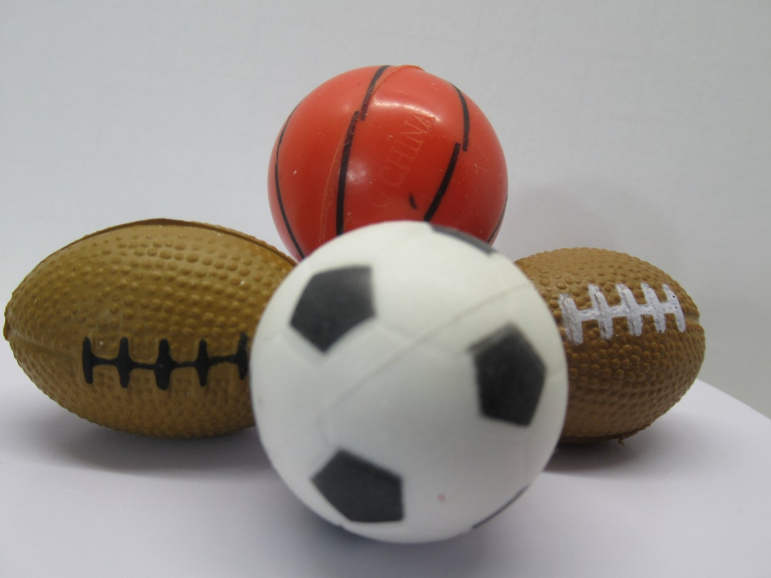 Football Basketball Soccer Ball Mini Play Scale Action Figures ...