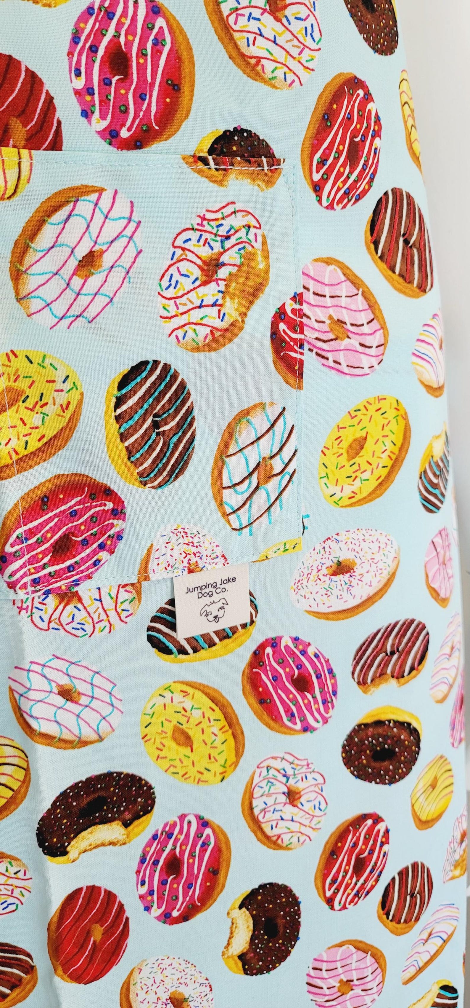Donut Turquiose Apron With Front Pocket - Work / Uberats / BBQ / Garden ...