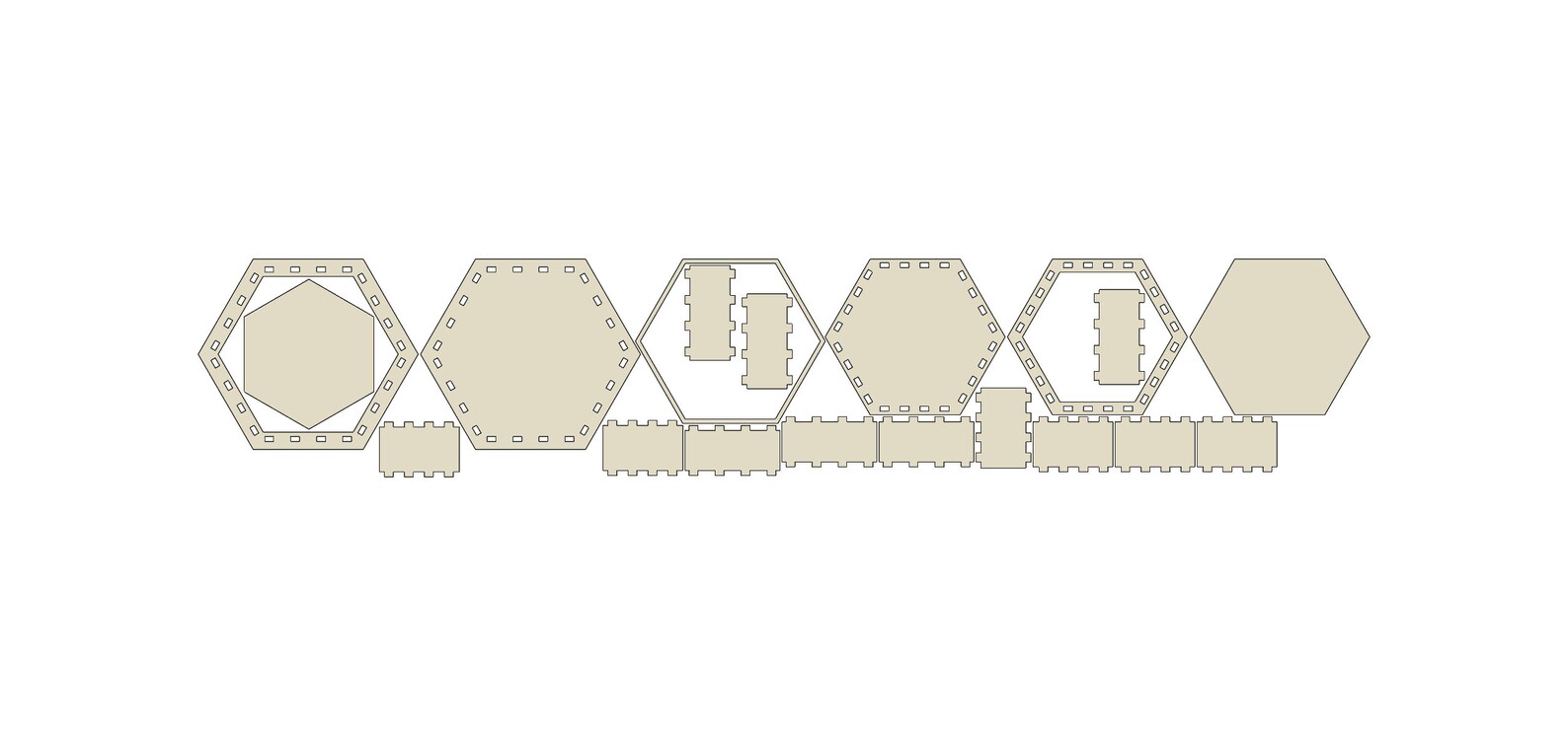 Hexagon Nesting Dicebox Digital Pattern - Etsy