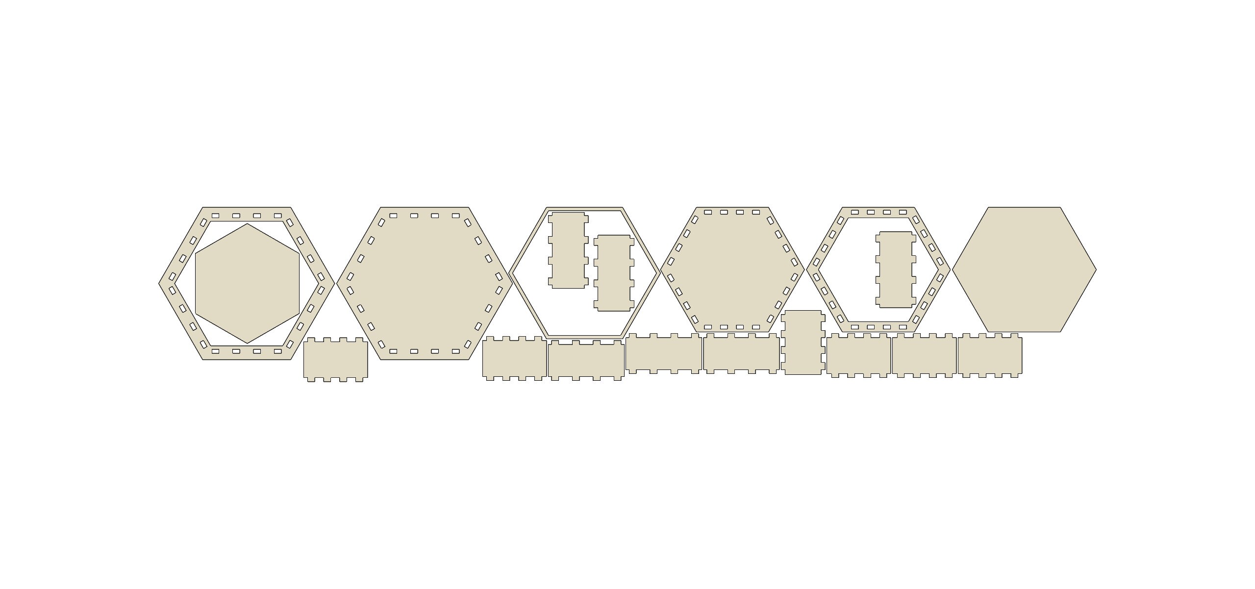 Hexagon Nesting Dicebox Digital Pattern - Etsy