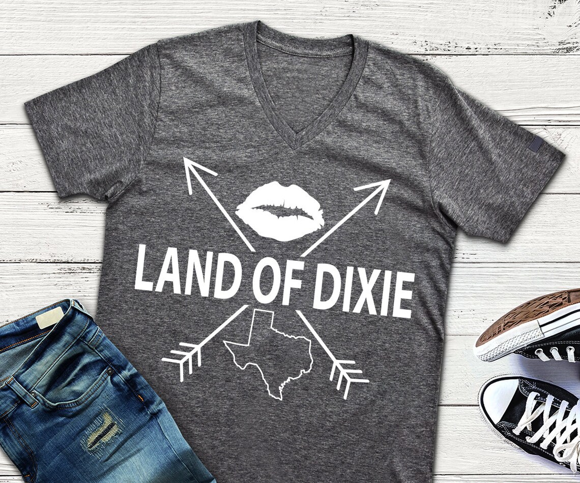 Land of dixie Svg Texas Svg Texas Shirt Decals Dxf Png Designs | Etsy