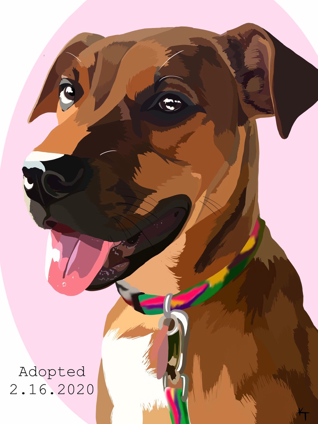 Custom Color Block Portraits - Etsy