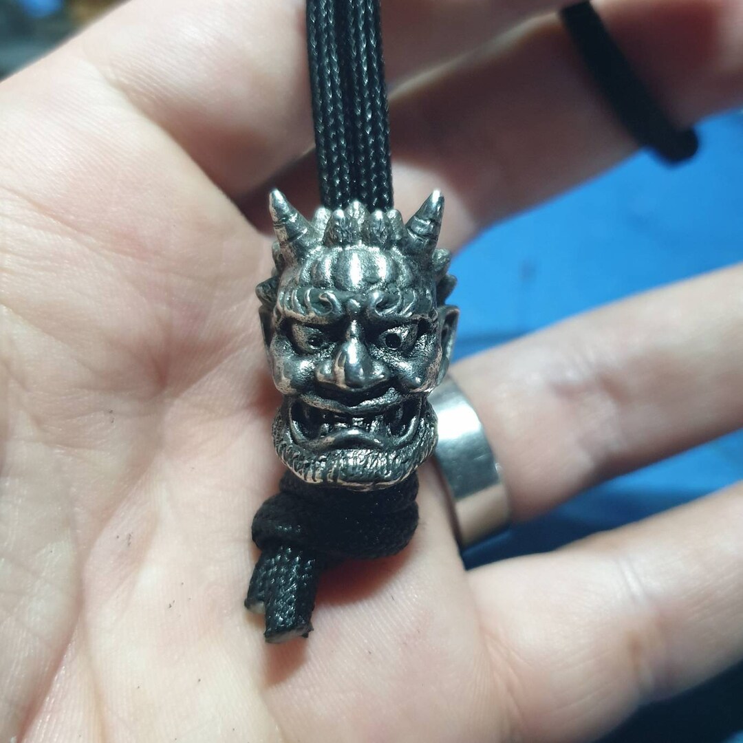 Oni Pewter Bead - Etsy