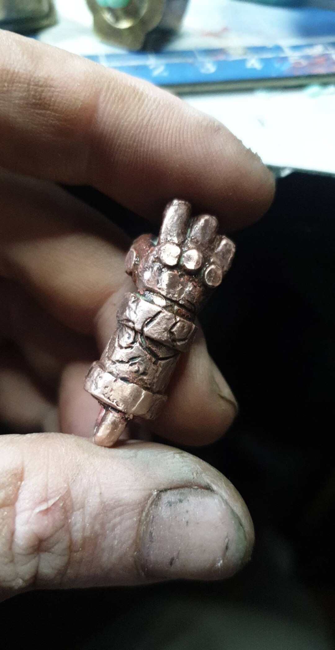 Copper Hand of Doom Pendant/hellboy - Etsy