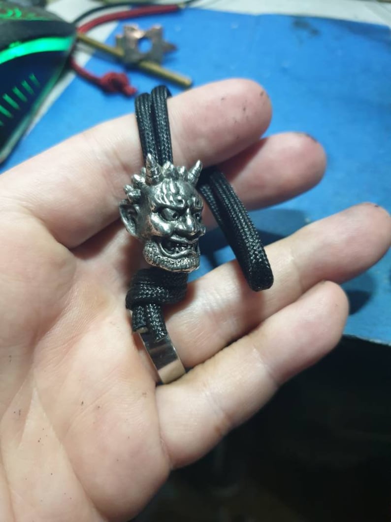 Oni Pewter Bead - Etsy