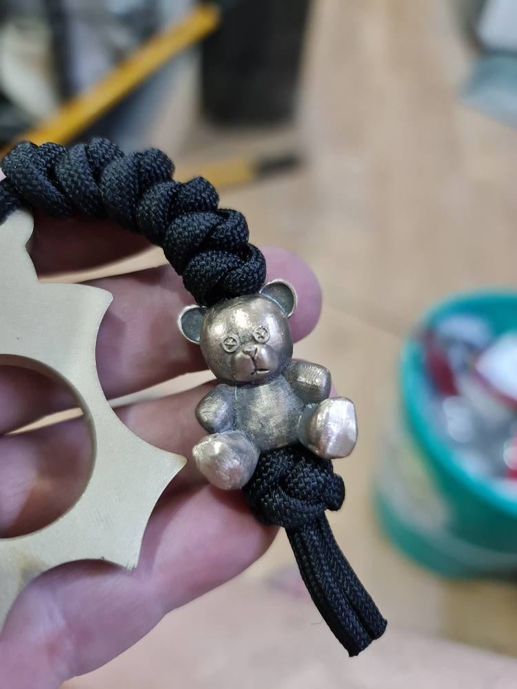 Teddy Bear Paracord Bead - Etsy