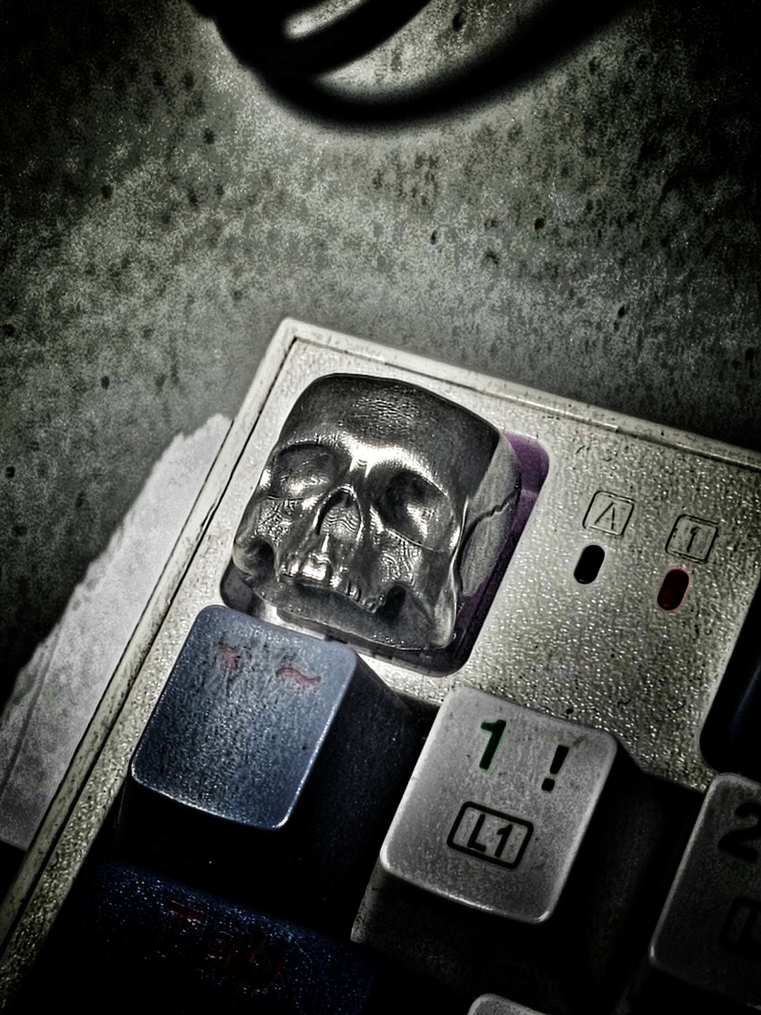 Sterling Silver Skull Keycap for Mechanical Keyboards - Etsy