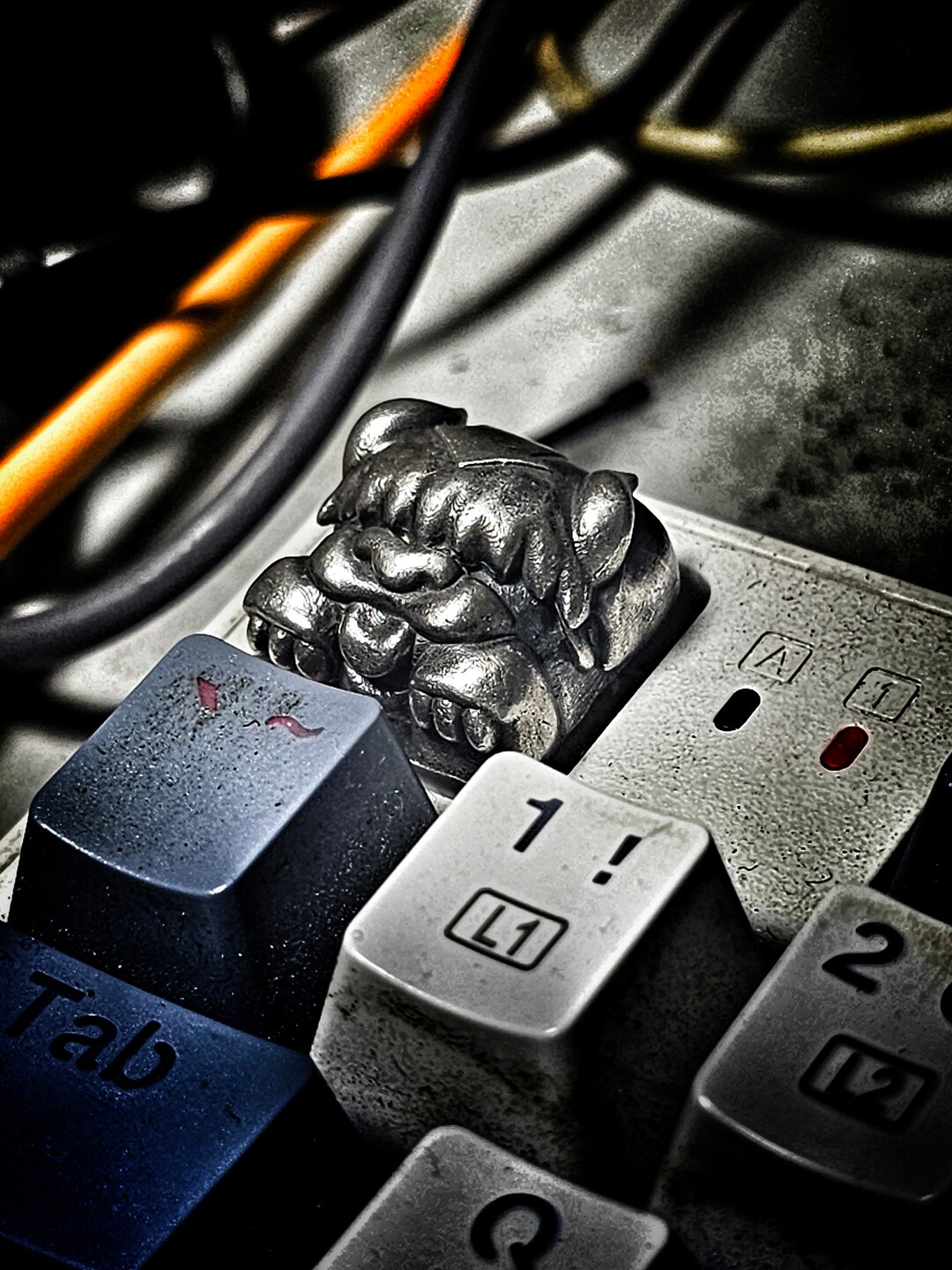 Sterling Silver Flying Bison Keycap for Mechanical Keyboards - Etsy