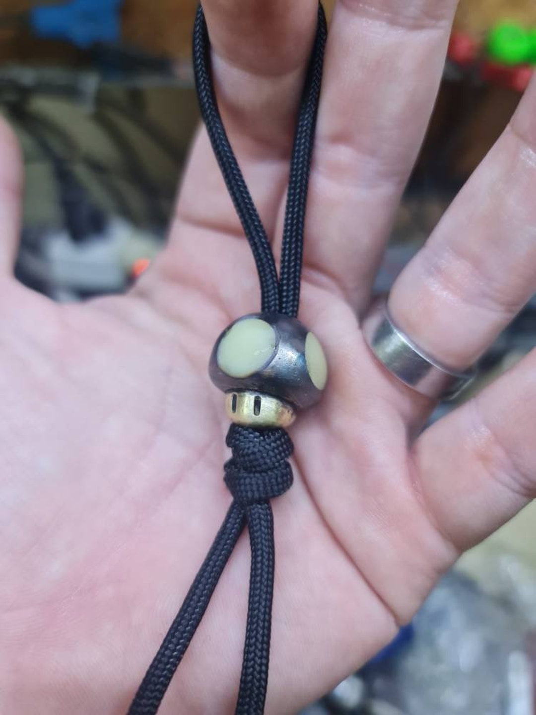 Extra Life Mushroom 1UP Bead GITD - Etsy