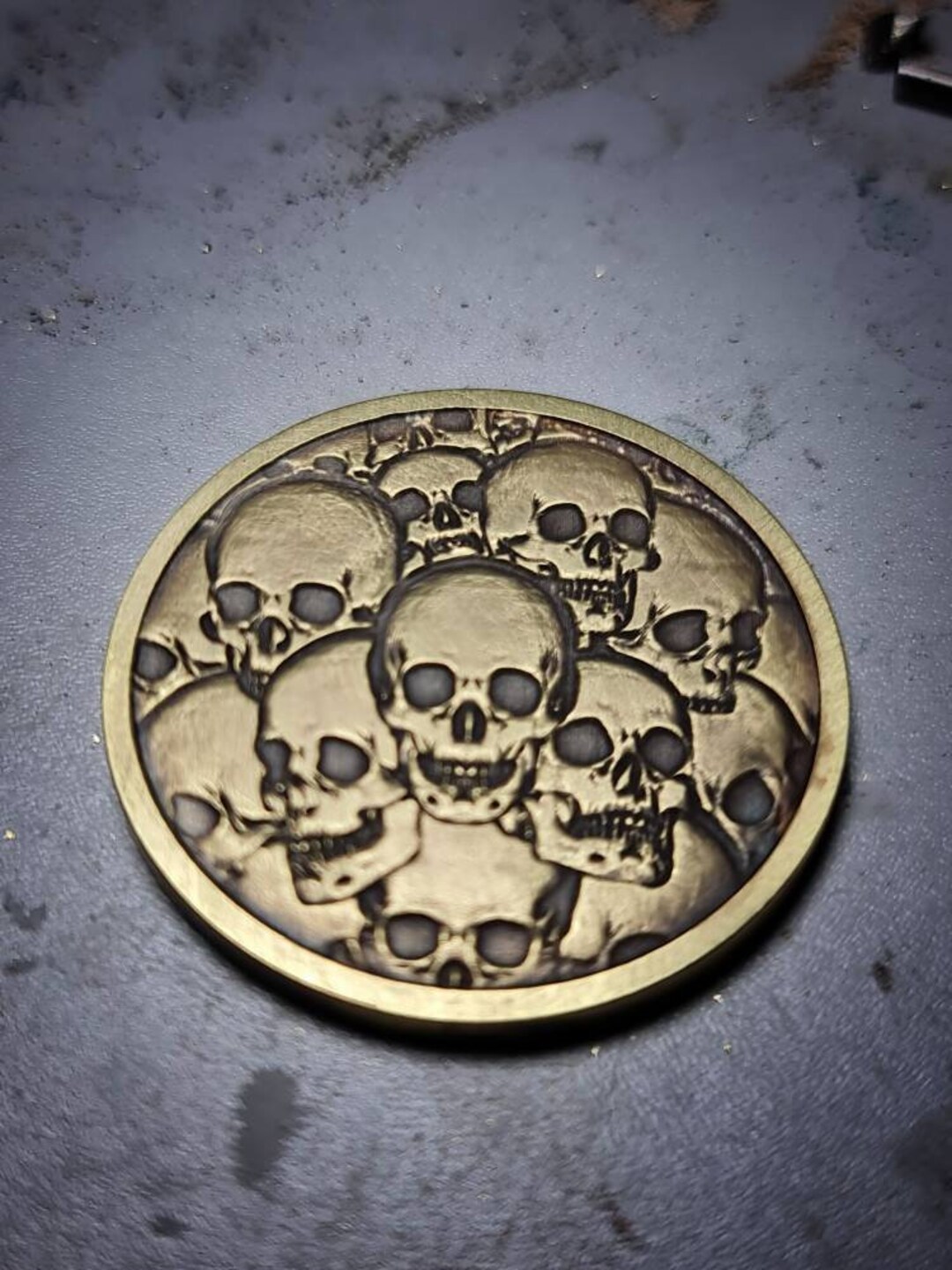 Pile of Skulls Coin - Etsy