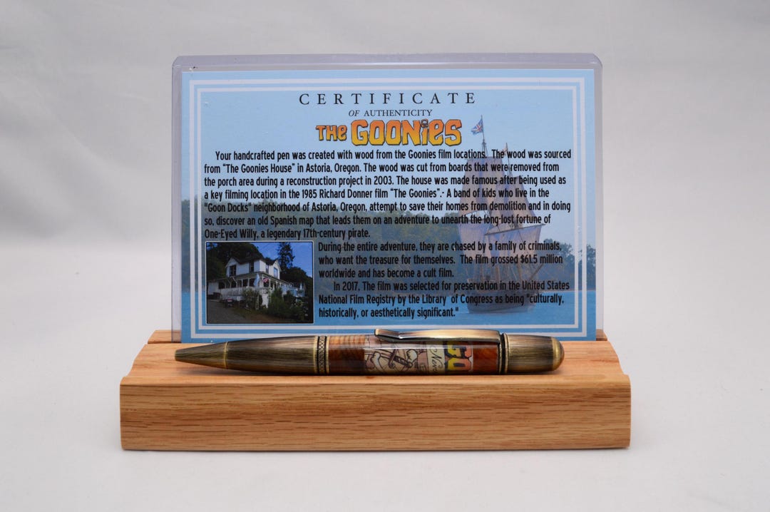 Handcrafted Twist Pen Made With Wood From the Goonies House in Astoria ...